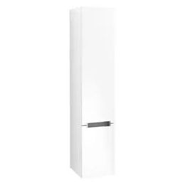 Villeroy & Boch Villeroy & Boch Subway 2.0 Hochschrank , 2 T&uuml;ren, Anschlag links, 350x1650x370mm, A70910MS, Farbe: White Matt, Griff: chrom gl&auml;nzend