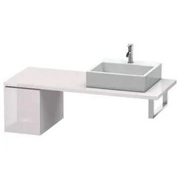 Duravit L-Cube Unterschrank f&uuml;r Konsole, Breite 320mm, Tiefe 547mm, 1 Auszug, LC583002727, Farbe: Wei&szlig;er Flieder Hochglanz Lack