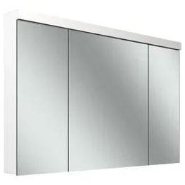 Schneider LOW plus LED-Spiegelschrank, 3 T&uuml;ren 30/60/30cm, 1195x120x747mm, Beleuchtung oben, 172.121.02.0201, Ausf&uuml;hrung: EU-Norm/Korpus weiss/3000K