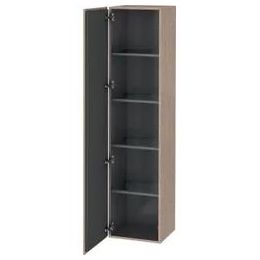 Duravit L-Cube Hochschrank, Breite 400mm, Tiefe 363mm, 1 T&uuml;r, Anschlag links, LC1180L1111, Farbe: Eiche Kaschmir Echtholzfurnier