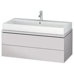 Duravit L-Cube Waschtischunterbau f&uuml;r Konsole, Breite 1020mm, Tiefe 477mm, 2 Schubk&auml;sten, LC580908787, Farbe: Wei&szlig;er Flieder Seidenmatt Lack