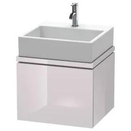 Duravit L-Cube Waschtischunterbau f&uuml;r Konsole, Breite 920mm, Tiefe 477mm, 1 Auszug, LC580302727, Farbe: Wei&szlig;er Flieder Hochglanz Lack