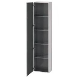 Duravit L-Cube Hochschrank Breite 400mm Tiefe 243mm, 1 T&uuml;r, Anschlag links, LC1170L2727, Farbe: Wei&szlig;er Flieder Hochglanz Lack