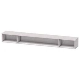 Duravit L-Cube Regalelement, Breite 1000mm, Tiefe 140mm, horizontal, 3 F&auml;cher, LC120108787, Farbe: Wei&szlig;er Flieder Seidenmatt Lack