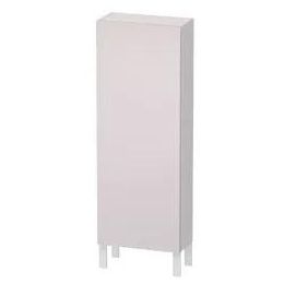 Duravit L-Cube Halbhochschrank, Breite 500mm, Tiefe 243mm, 1 T&uuml;r, Anschlag rechts, LC1169R8787, Farbe: Wei&szlig;er Flieder Seidenmatt Lack