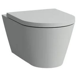 Laufen Kartell Wand-WC, Tiefsp&uuml;ler, sp&uuml;lrandlos, 545x370x355mm, H8203377590001, Farbe: Grau matt