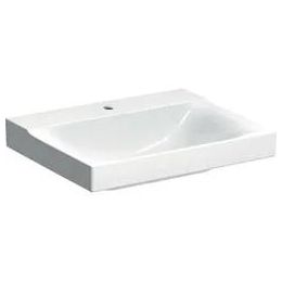 Geberit Xeno 2 Waschtisch mit Hahnloch, ohne &Uuml;berlauf, 60x48 cm wei&szlig; mit KeraTect, 500530011, 500.530.01.1