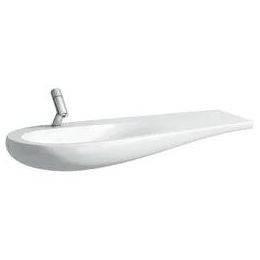 Laufen Alessi one Waschtisch, unterbauf&auml;hig, 1 Hahnloch, mit &Uuml;berlauf, Ablage rechts, 1200x500, H8149734001041, Farbe: Wei&szlig; mit LCC