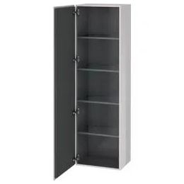 Duravit L-Cube Hochschrank, Breite 500mm, Tiefe 363mm, 1 T&uuml;r, Anschlag links, LC1181L2727, Farbe: Wei&szlig;er Flieder Hochglanz Lack