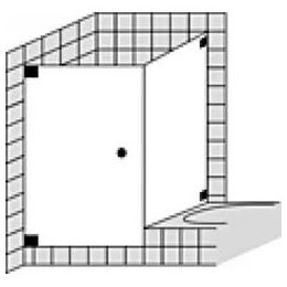 Sprinz Omega Ma&szlig;anfertigung Eckdusche mit Pendelt&uuml;r o. T&uuml;r inklusive verk&uuml;rzter Seitenwand, Ma&szlig;e bis: 900x900x2000mm, O14.9SOM, Duschkabine: Beschlagteile: Sonderoberfl&auml;che, Glasart: Kristall hell mit