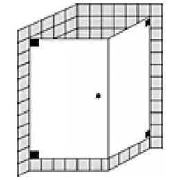 Sprinz Omega Ma&szlig;anfertigung Eckdusche mit Pendelt&uuml;r o. T&uuml;r inklusive Seitenwand, Ma&szlig;e bis: 900x900x2000mm, O13.9CHM, Duschkabine: Beschlagteile: Chrom, Glasart: Kristall hell mit SpriClean und