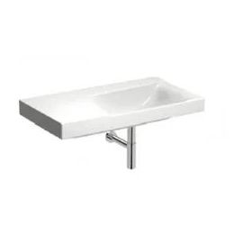 Geberit Xeno 2 Waschtisch, Ablagfl&auml;che links, ohne Hahnloch, ohne &Uuml;berlauf, 90x48 cm wei&szlig; mit KeraTect, 500536011, 500.536.01.1
