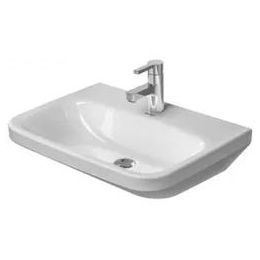 Duravit Waschtisch DuraStyle Med 55cm, ohne &Uuml;berlauf, mit Hahnlochbank, ohne Hahnloch, 2324550070, Farbe: Wei&szlig;