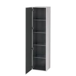 Duravit L-Cube Hochschrank, Breite 400mm, Tiefe 363mm, 1 T&uuml;r, Anschlag links, LC1180L2727, Farbe: Wei&szlig;er Flieder Hochglanz Lack