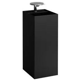 Laufen Kartell Waschtisch freistehend, 1 Hahnloch, ohne &Uuml;berlauf, 375x435x900mm,, H8113317161111, Farbe: Schwarz Matt