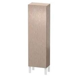Duravit L-Cube Halbhochschrank Breite 400mm, Tiefe 243mm, 1 T&uuml;r, Anschlag rechts, LC1168R1111, Farbe: Eiche Kaschmir Echtholzfurnier