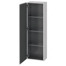 Duravit L-Cube Halbhochschrank Breite 400mm, Tiefe 243mm, 1 T&uuml;r, Anschlag links, LC1168L8787, Farbe: Wei&szlig;er Flieder Seidenmatt Lack