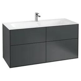 Villeroy & Boch Villeroy & Boch Finion Waschtischunterschrank, 4 Ausz&uuml;ge, mit Beleuchtung, 1196x591x498mm, G05000HG, Farbe: Midnight Blue Matt Lacquer