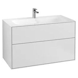 Villeroy & Boch Villeroy & Boch Finion Waschtischunterschrank, 2 Ausz&uuml;ge, mit Beleuchtung, 996x591x498mm, G02000MT, Farbe: White Matt Lacquer