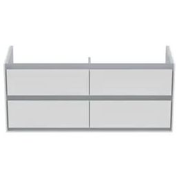 Ideal Standard Connect Air M&ouml;beldoppel-Waschtischunterschrank, 1200x440x517mm, 4 Ausz&uuml;ge, E0822KN, Farbe: Wei&szlig; gl&auml;nzend / hellgrau matt