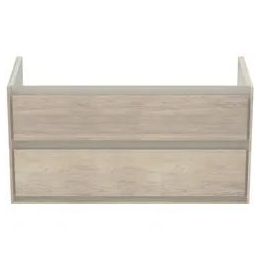 Ideal Standard Connect Air M&ouml;belwaschtischunterschrank, 1000x440x517mm, 2 Ausz&uuml;ge, E0821UK, Farbe: Pinie hell Dekor / braun matt