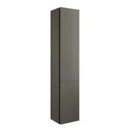 Burgbad Junit Hochschrank HSIF035, Anschlag links, 2 T&uuml;ren und Innenschublade, Breite: 350mm, HSIF035LF3149G0175, Farbe: Grau Hochglanz / Grau Gl&auml;nzend