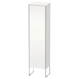 Duravit XSquare Hochschrank, 1 T&uuml;r Anschlag rechts, 4 Glasfachb&ouml;den, 500x2016x356mm, XS1314R3636, Farbe: Wei&szlig; Seidenmatt Lack