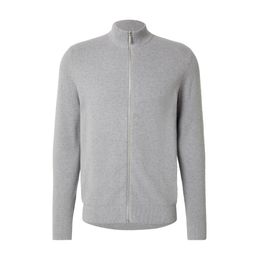DAN FOX APPAREL Strickjacke 'Valentin' Herren Gr&ouml;&szlig;e L hellgrau