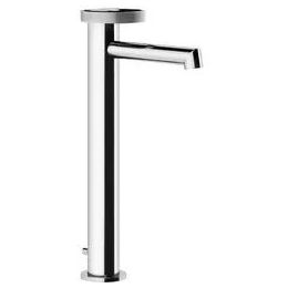Gessi Anello, Waschtisch-Einhebelmischer, hohe Version, mit Ablaufgarnitur, Ausladung 128mm, 63303727, Farbe: Messing geb&uuml;rstet PVD