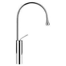 Gessi Goccia Waschtisch Einhebelmischer hohe Version, mit Auslauf Radius 125 mm, ohne Ablaufgarnitur, Ausladung 244mm, Drehwinkel personalisierbar, 33810147, Farbe: Chrom geb&uuml;rstet