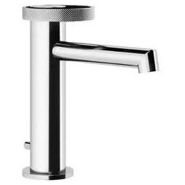 Gessi Anello, Waschtisch-Einhebelmischer, mit Ablaufgarnitur 1 1/4, Ausladung 128mm, 63301707, Farbe: Metall Schwarz geb&uuml;rstet PVD