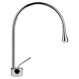 Gessi Goccia Waschtisch-Einhebelmischer mit Auslauf Radius 125 mm, ohne Ablaufgarnitur, Ausladung 244 mm, Auslauf um 360 schwenkbar, 33602713, Farbe: Messing Antik