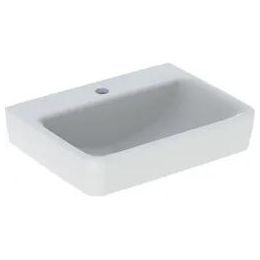 Geberit Renova Plan, Handwaschbecken, 50x38 cm, 1 Hahnloch, ohne &Uuml;berlauf, 501629, 501.629.00.8, Farbe: wei&szlig;/KeraTect