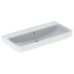 Geberit Renova Plan, Waschtisch, 100x48 cm, ohne Hahnloch, mit &Uuml;berlauf, 501708, 501.708.00.8, Farbe: wei&szlig;/KeraTect