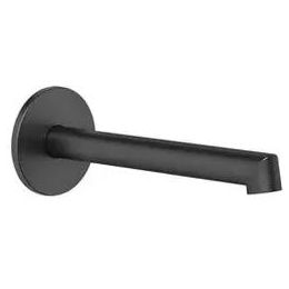 Gessi Anello Waschtisch-Wand-Auslauf 1/2, Ausladung 164 mm, innenliegenden Perlator M16,5x1, 63403299, Farbe: Schwarz XL