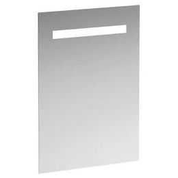 Laufen Leelo Spiegel mit integrierter horizontaler LED-Beleuchtung, Aluminiumrahmen, 550 mm, Version f&uuml;r externen Lichtschalter, H4476219501441