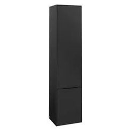 Villeroy & Boch Villeroy & Boch Subway 3.0 Hochschrank, 2 T&uuml;ren Anschlag links, 400x1710x362mm, C58601VL, Farbe: Front/Korpus: Volcano Black, Griff: Volcano Black