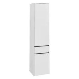 Villeroy & Boch Villeroy & Boch Subway 3.0 Hochschrank, 1 Auszug und 2 T&uuml;ren Anschlag links, 400x1710x362mm, C59001VF, Farbe: Front/Korpus: Pure White, Griff: Volcano Black
