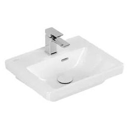 Villeroy & Boch Villeroy & Boch Subway 3.0 Handwaschbecken, 1 Hahnloch, mit &Uuml;berlauf, 450x370mm, 437045R1, Farbe: Wei&szlig; CeramicPlus