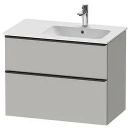 Duravit D-Neo, Waschtischunterbau wandh&auml;ngend, Breite 810 x Tiefe 462mm, 1x Schubkasten, 1x Auszug, mit Griff, DE436700707, Farbe: Beton Grau