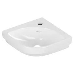 Villeroy & Boch Villeroy & Boch Subway 3.0 Eck-Handwaschbecken, 1 Hahnloch, ohne &Uuml;berlauf, ungeschliffen, 320x320mm, 43714601, Farbe: wei&szlig;-alpin