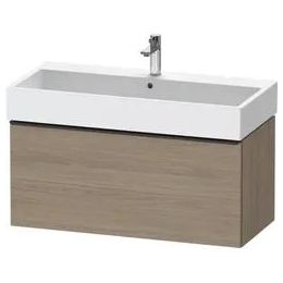 Duravit D-Neo, Waschtischunterbau wandh&auml;ngend, Breite 984 x Tiefe 442mm, 1x Auszug, mit Griff, DE427403535, Farbe: Eiche Terra