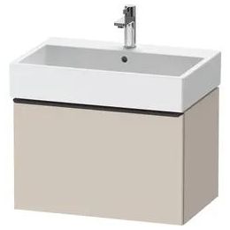 Duravit D-Neo, Waschtischunterbau wandh&auml;ngend, Breite 584 x Tiefe 442mm, 1x Auszug, mit Griff, DE427209191, Farbe: Taupe Dekor