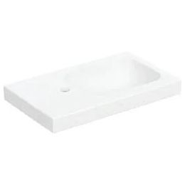 Geberit iCon Light Handwaschbecken, 53 cm x 31 cm, ohne Hahnloch, ohne &Uuml;berlauf, Ablagefl&auml;che links, 501833, 501.833.JT.1, Farbe: Wei&szlig; Matt
