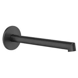 Gessi Anello Waschtisch-Wand-Auslauf 1/2, Ausladung 209 mm, innenliegenden Perlator M16,5x1, 63404299, Farbe: Schwarz XL