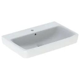 Geberit Renova Plan, Waschtisch, 75x48 cm, 1 Hahnloch, mit &Uuml;berlauf, 501690, 501.690.00.1, Farbe: Wei&szlig;
