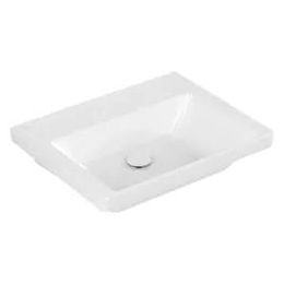Villeroy & Boch Villeroy & Boch Subway 3.0 Waschbecken, ohne Hahnloch, ohne &Uuml;berlauf, Unterseite geschliffen, 600x470mm, 4A706FR1, Farbe: Wei&szlig; CeramicPlus