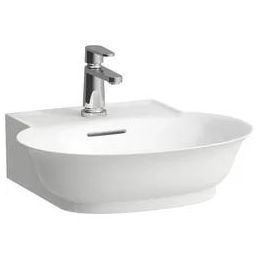 Laufen The New Classic Handwaschbecken, mit &Uuml;berlauf, 1 Hahnloch, 500x450mm, H8158527571041, Farbe: weiss matt