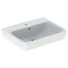 Geberit Renova Plan, Waschtisch, 60x48 cm, 1 Hahnloch, mit &Uuml;berlauf, 501636, 501.636.00.8, Farbe: wei&szlig;/KeraTect