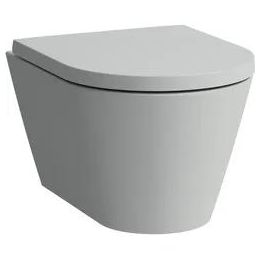 Laufen Kartell Wand-WC COMPACT, Tiefsp&uuml;ler, sp&uuml;lrandlos, 490x370x285mm, H8203337590001, Farbe: Grau matt